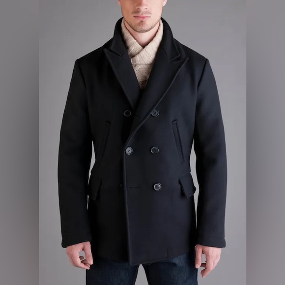 Billy Reid | Jackets & Coats | Iconic Billy Reid Bond Peacoat Navy Blue ...